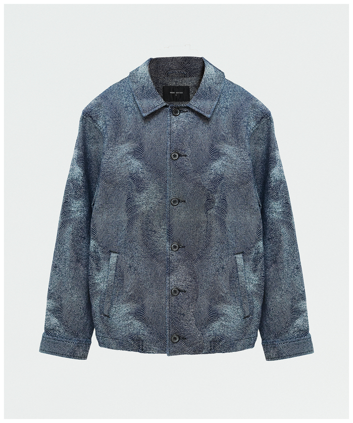 FNT 077 Fingerprint Denim Jacket – Front Office