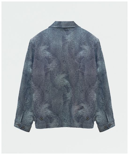 FNT 077 Fingerprint Denim Jacket – Front Office