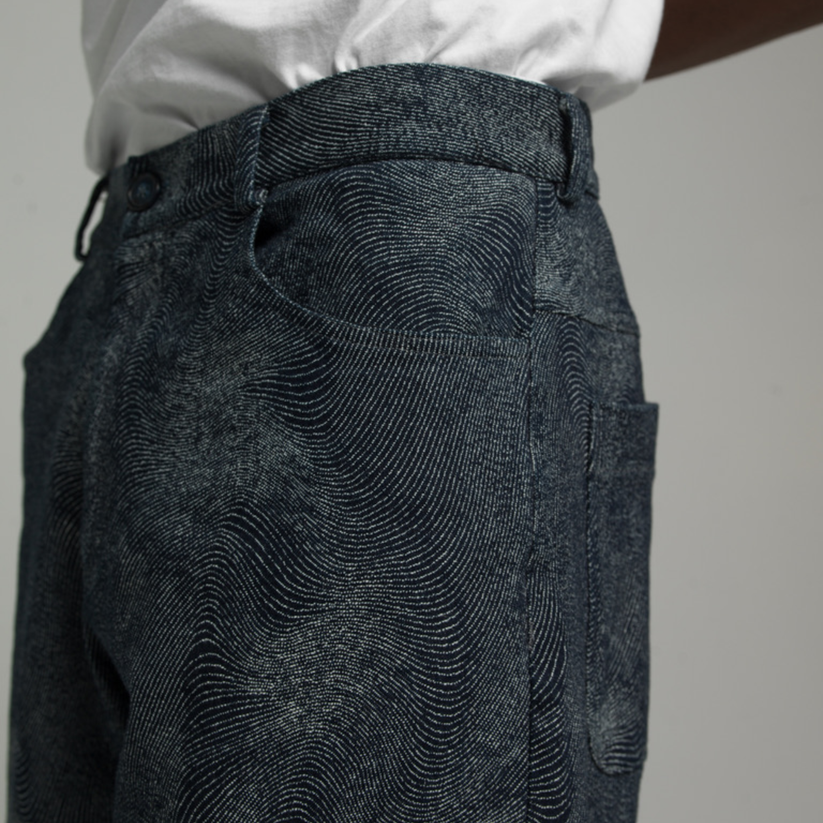 FNT 076 Fingerprint Denim Workpants – Front Office