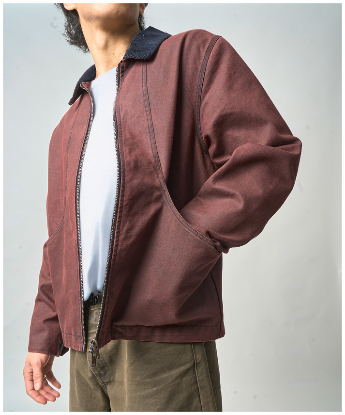 FNT 110 Three Process Gatherer Jacket V2 (Pomegranate) – Front Office